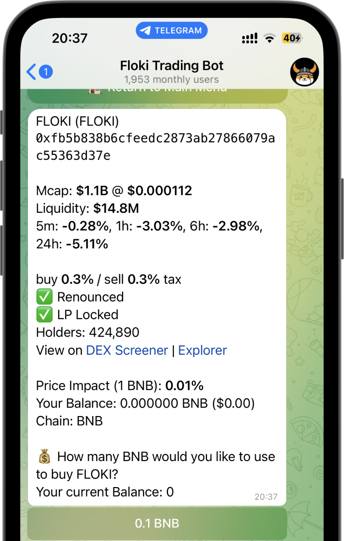 Floki Trading Bot Fastest And Easiest Telegram Trading Bot